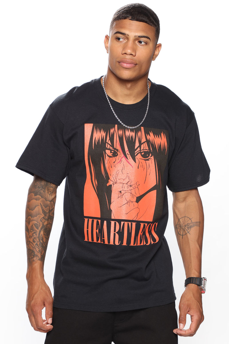 Heartless Anime Short Sleeve Tee - Black | Fashion Nova, Mens Graphic ...