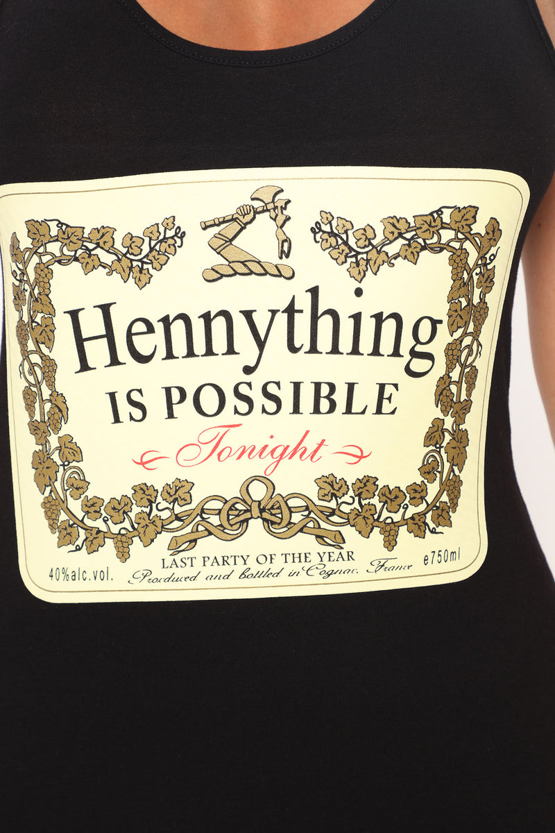 Hennything Is Possible Racerback Tank - Black | Fashion Nova, Screens ...