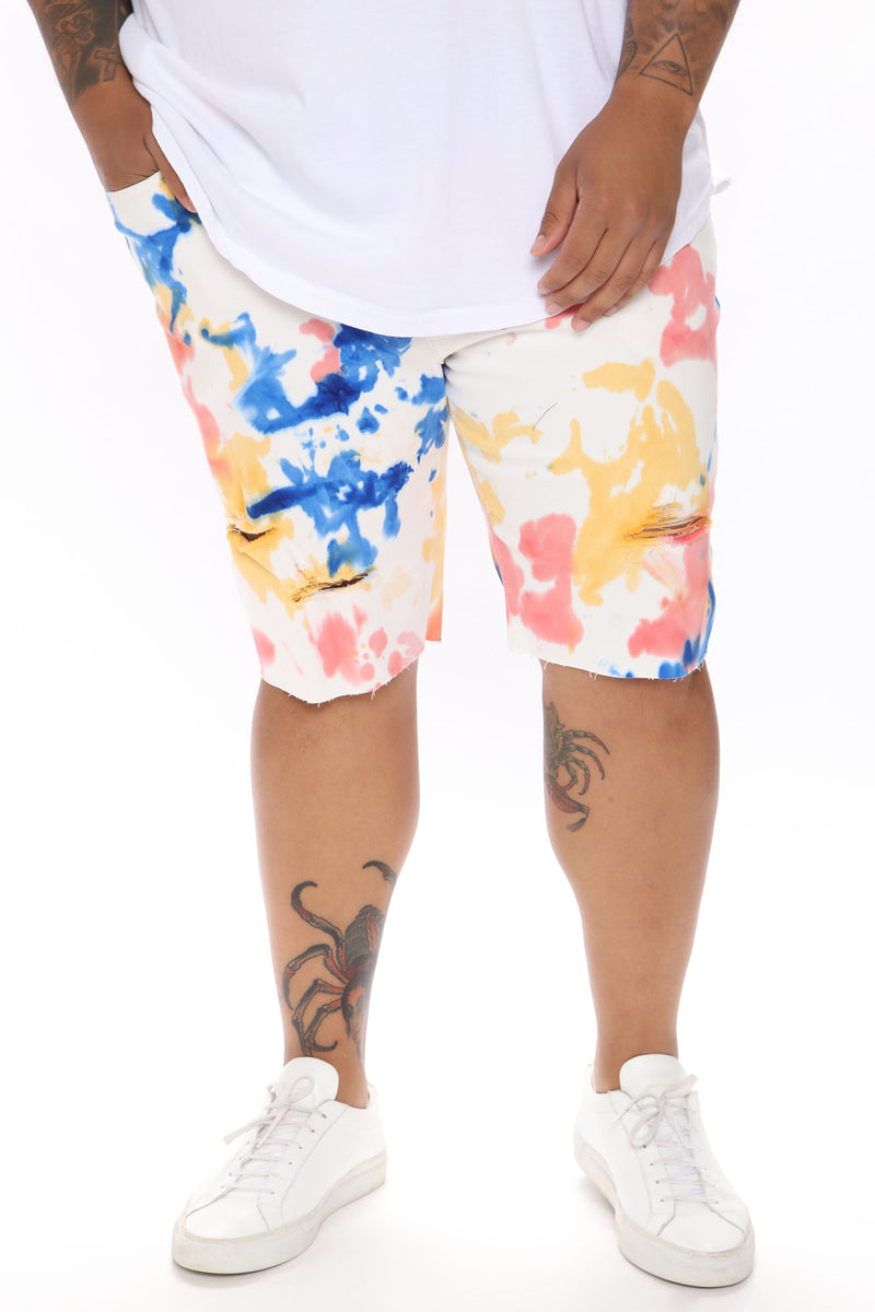 Tie Dye Denim Shorts - Multi Color | Fashion Nova, Mens Denim Shorts ...