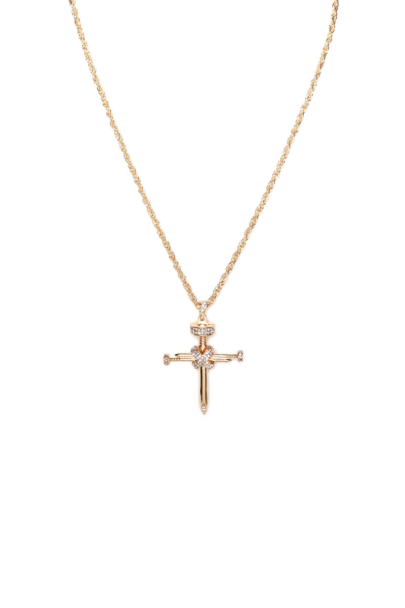 Overly Crossed Chain Necklace - Gold | Fashion Nova, Mens Jewelry ...