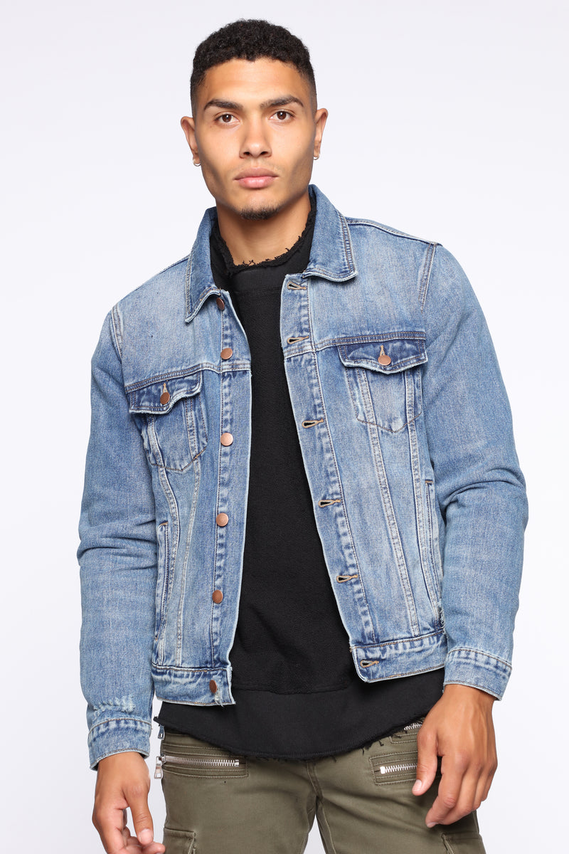 Jagger Denim Jacket - VintageBlueWash | Fashion Nova, Mens Jackets ...