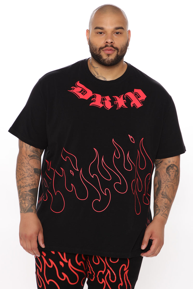Drip Short Sleeve Tee - Black/combo | Fashion Nova, Mens Graphic Tees ...