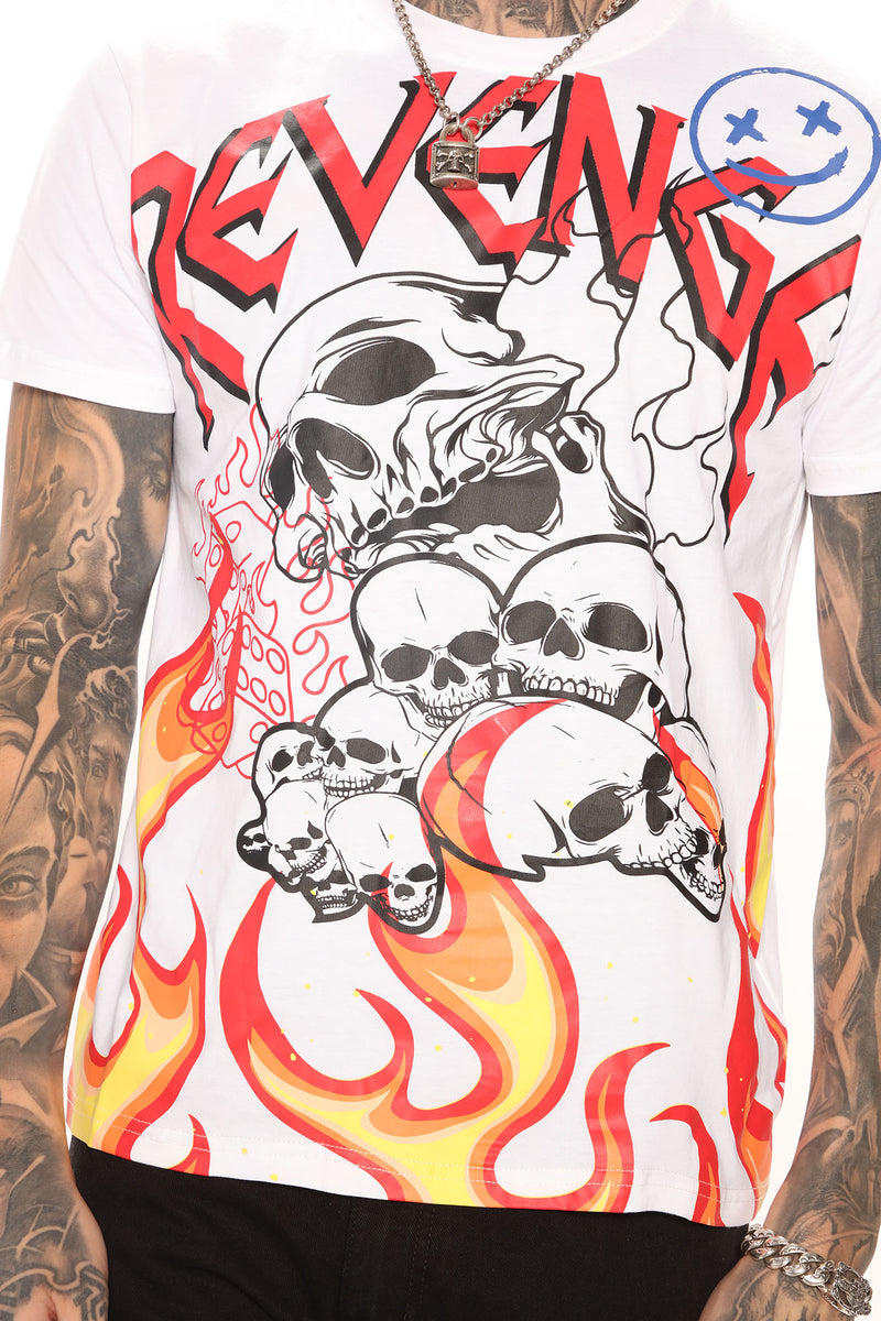 Gifted Revenge Short Sleeve Tee - White | Fashion Nova, Mens Graphic ...