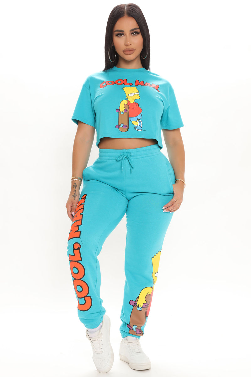 Aye Carumba Bart Simpson Crop Top - Blue | Fashion Nova, Screens Tops ...