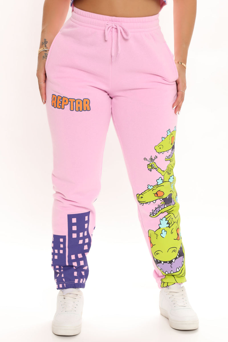 Roar And Rag Reptar Sweatpants - Pink | Fashion Nova, Pants | Fashion Nova