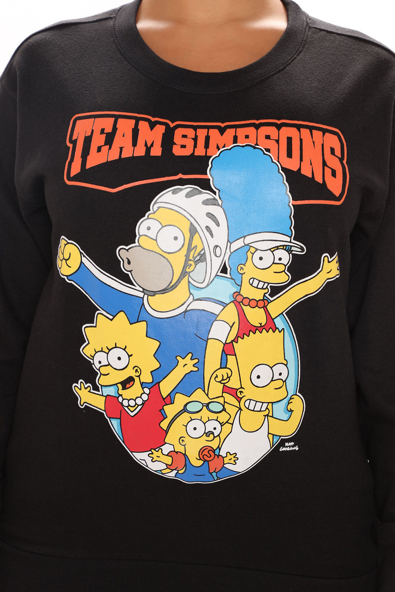 Welcome To Springfield Simpsons Sweatshirt - Black | Fashion Nova ...
