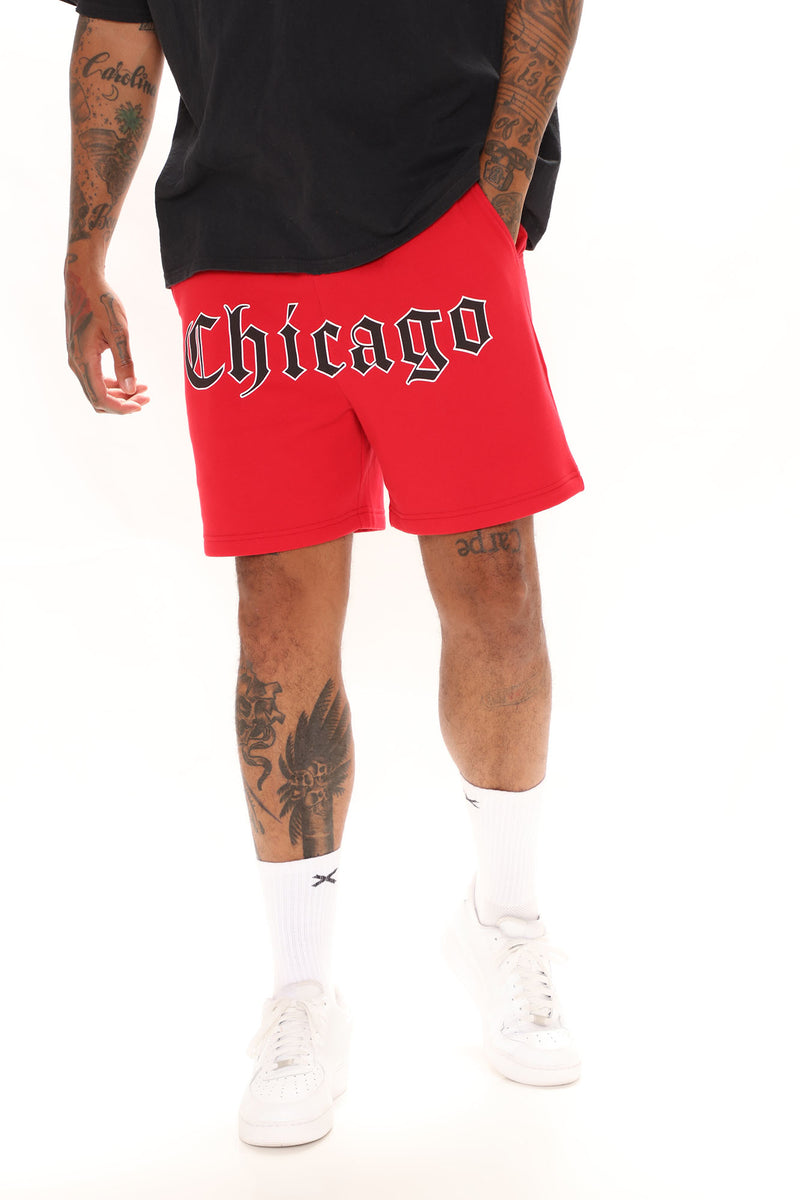 City Of Chicago Shorts - Red | Fashion Nova, Mens Shorts | Fashion Nova