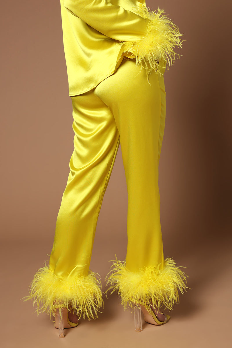 Destiny Satin Pants - Chartreuse | Fashion Nova, Luxe | Fashion Nova