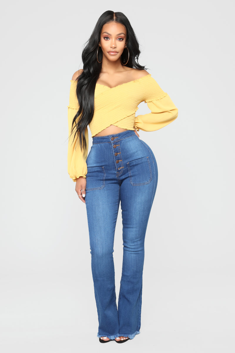 Get Your Groovy High Rise Jeans - Medium Blue Wash | Fashion Nova ...