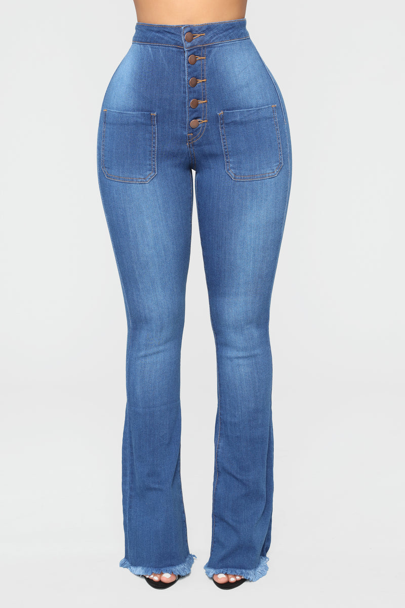 Get Your Groovy High Rise Jeans - Medium Blue Wash | Fashion Nova ...