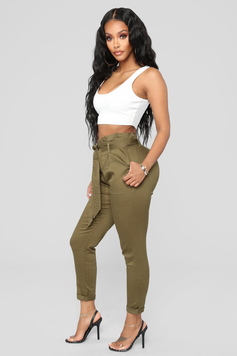 Here's The News High Rise Pants - Green | Fashion Nova, Pants | Fashion ...