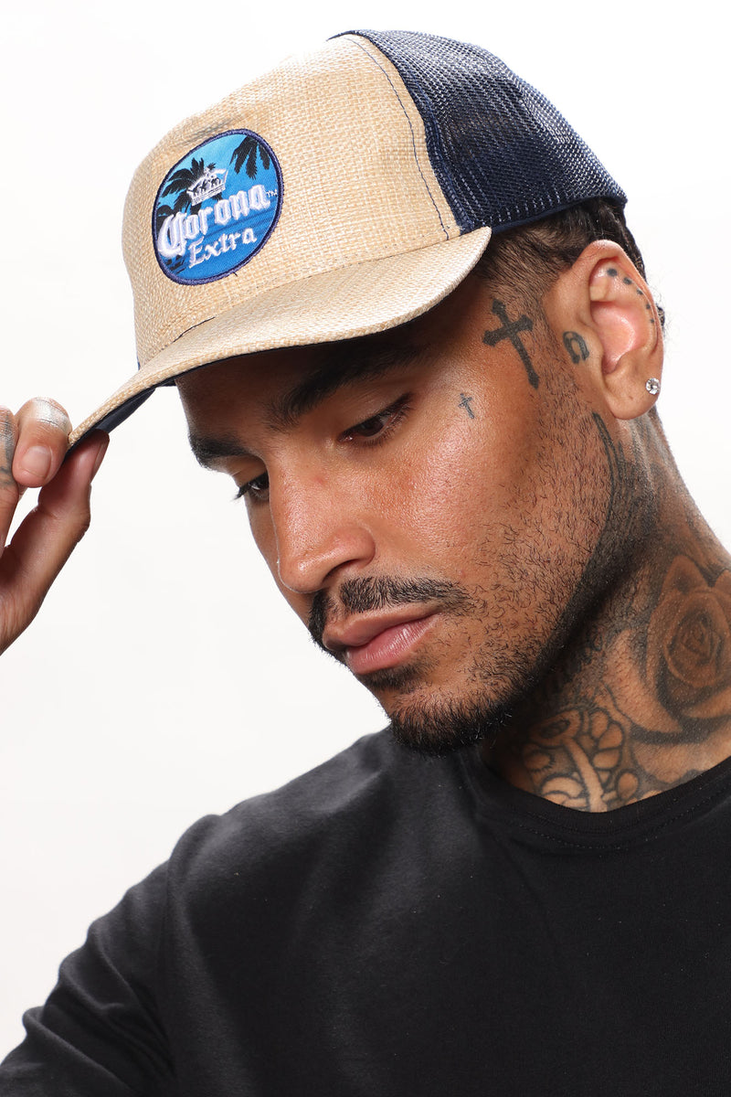 Corona Straw Dad Hat - Natural/Combo | Fashion Nova, Mens Accessories ...