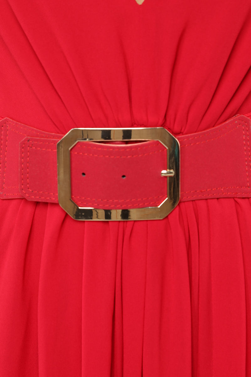 Magnum Belted Maxi Dress - Red | Fashion Nova, Dresses | Fashion Nova