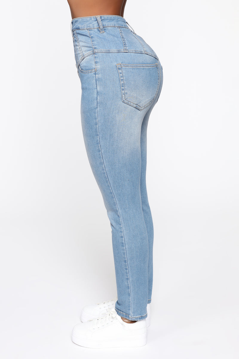 So It Goes High Rise Jeans - Light Blue Wash | Fashion Nova, Jeans ...