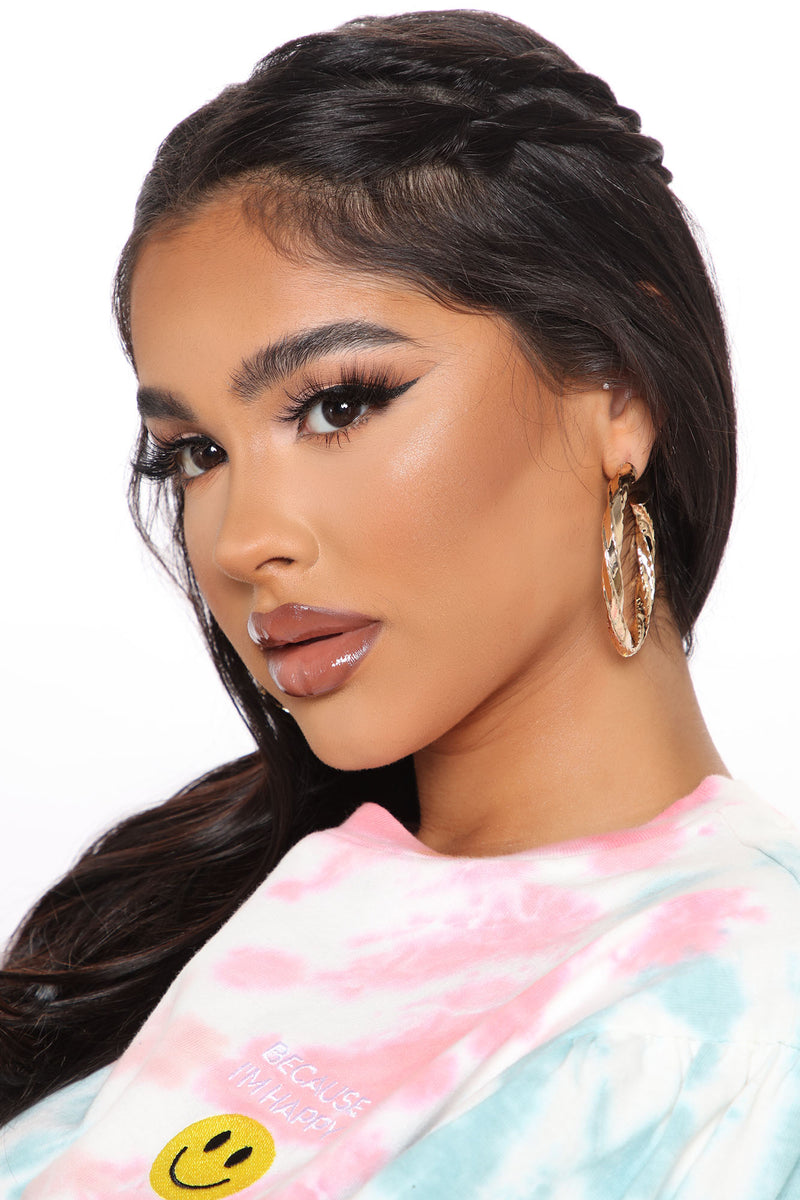 Sivan Hoop Earrings - Gold | Fashion Nova, Jewelry | Fashion Nova