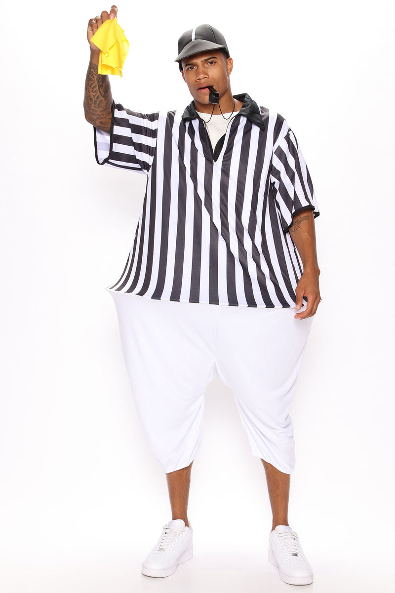 On The Field Referee 4 Piece Costume Set - Black/White | Fashion Nova ...