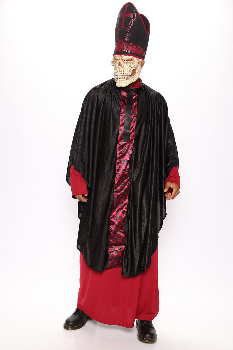 Scary Cult Leader 4 Piece Costume Set - Red/Black | Fashion Nova, Mens ...