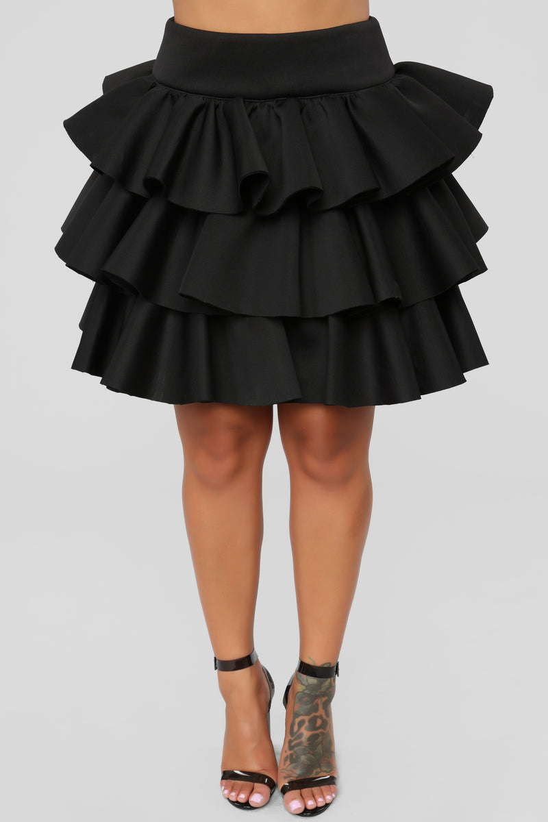 Queen Of Ruffle Skirt - Black | Fashion Nova, Luxe | Fashion Nova