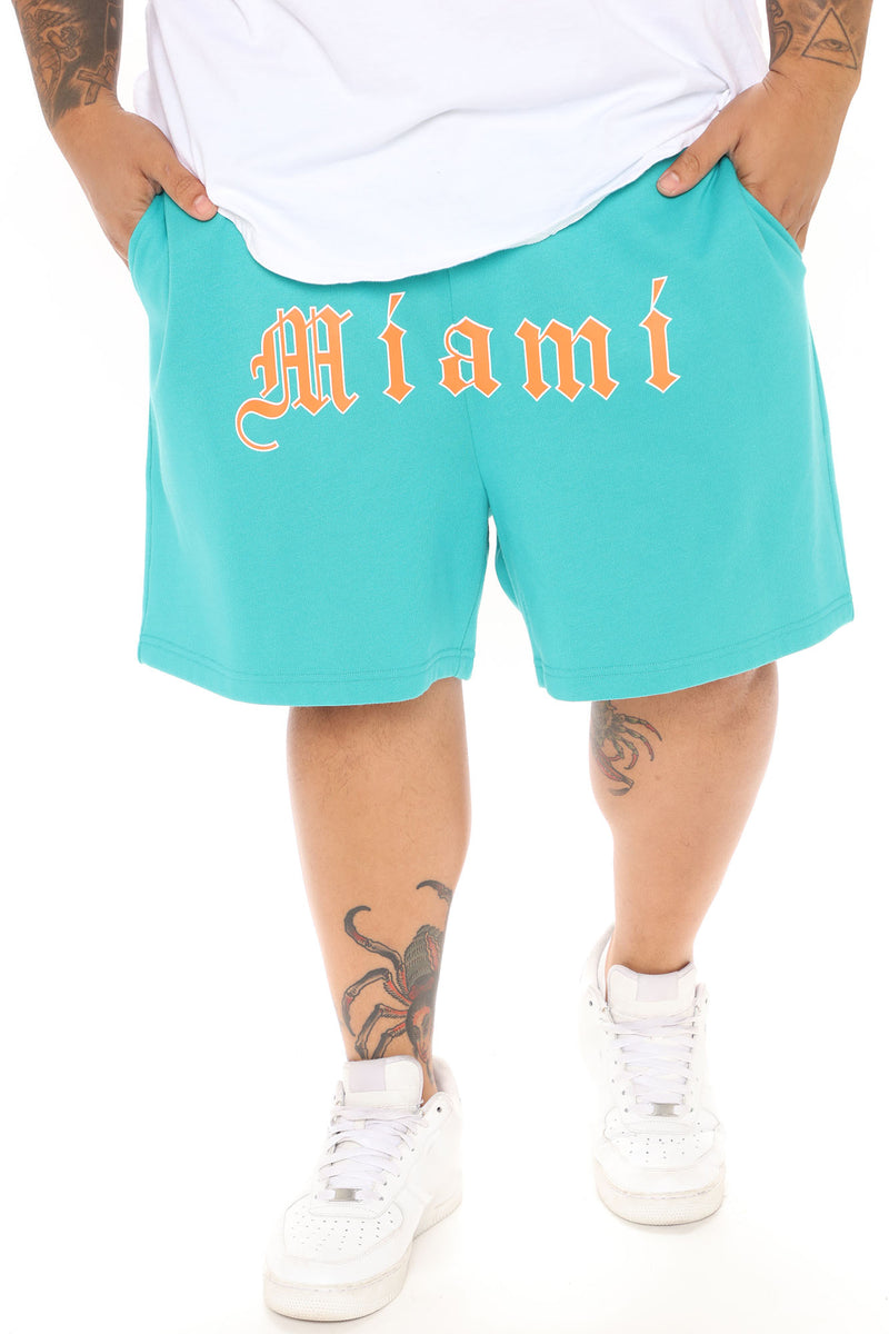 City Of Miami Shorts - Teal | Fashion Nova, Mens Shorts | Fashion Nova