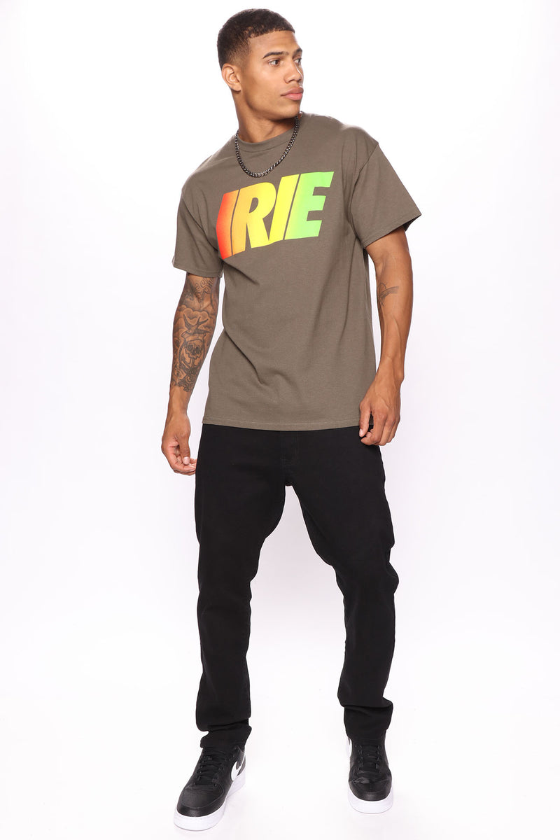 Irie Rasta Short Sleeve Tee - Olive | Fashion Nova, Mens Graphic Tees ...