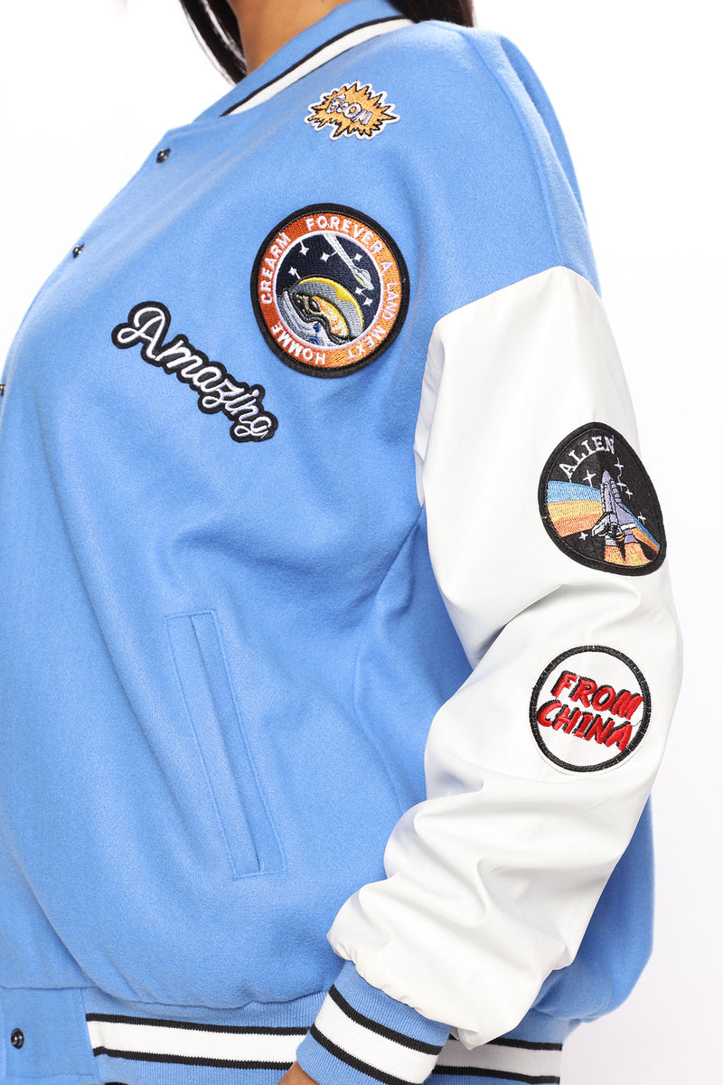 Star Athlete Varsity Jacket - Light Blue | Fashion Nova, Jackets ...