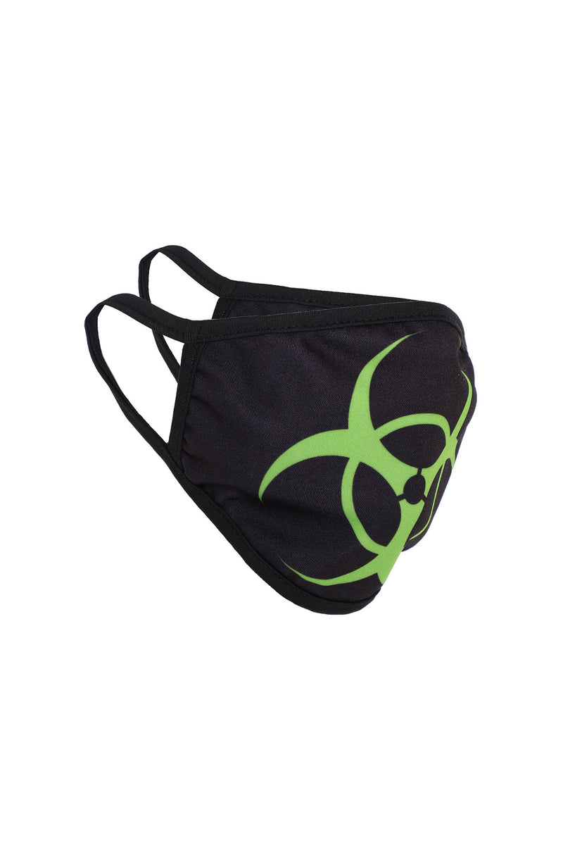 Biohazard Face Mask - Black/Green | Fashion Nova, Facemasks | Fashion Nova