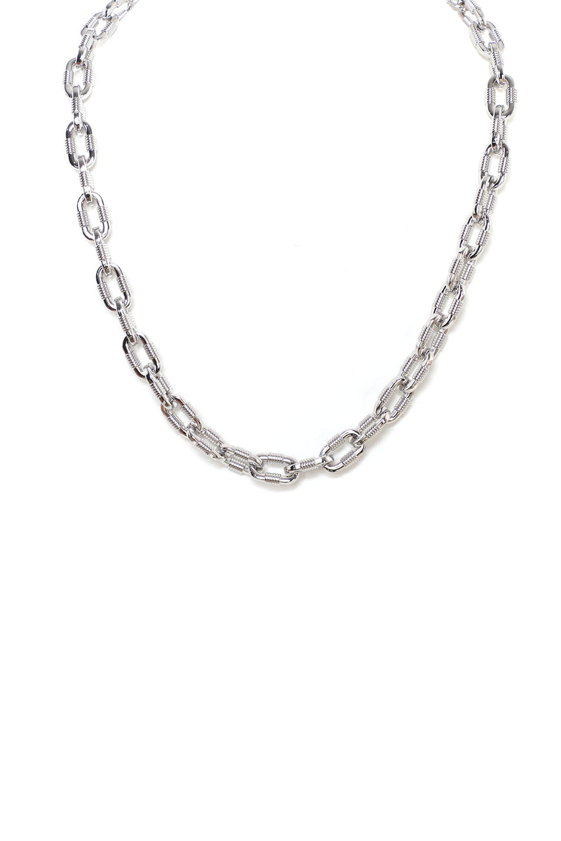 Don't Worry Chain Necklace - Silver | Fashion Nova, Mens Jewelry ...