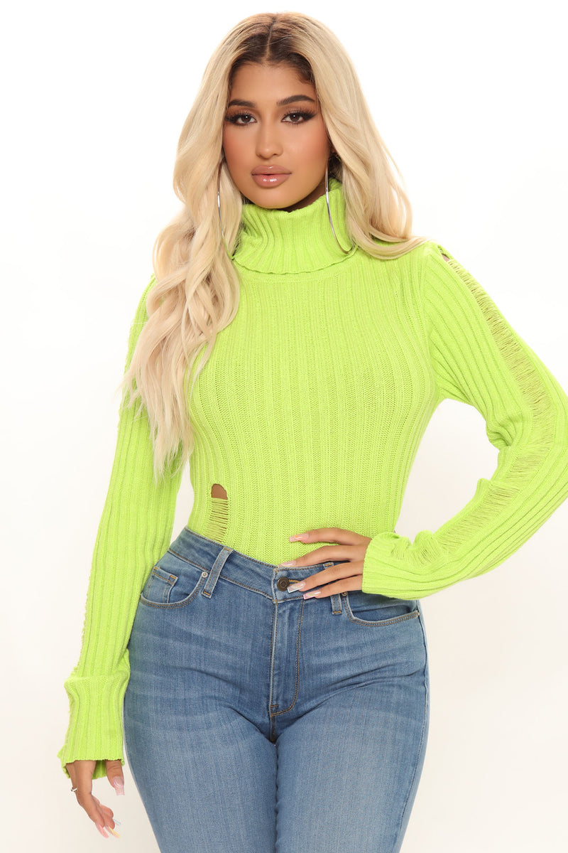 Keep Up The Conversation Sweater - Lime | Fashion Nova, Sweaters ...