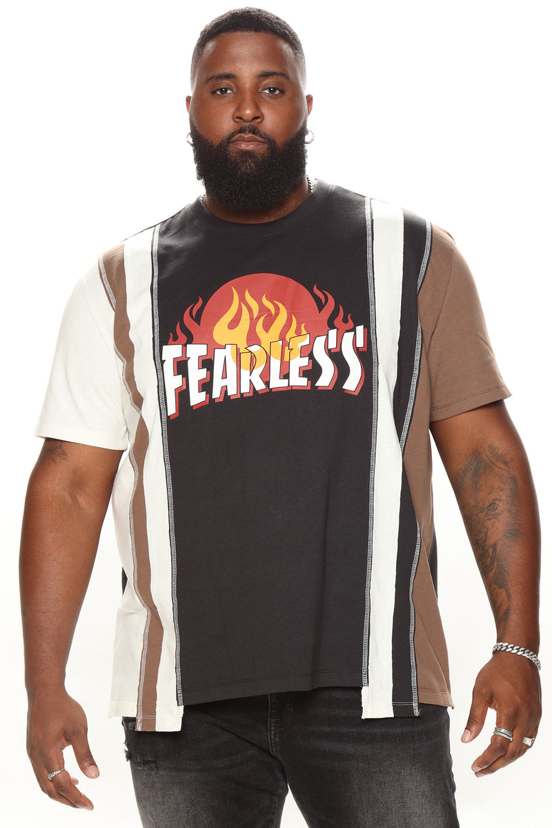 Fearless Panel Short Sleeve Tee - Black | Fashion Nova, Mens Tees ...
