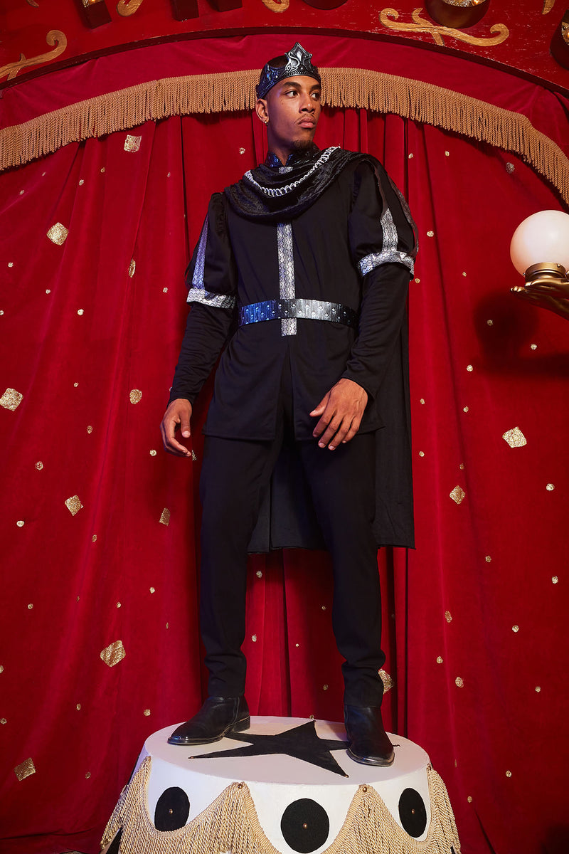 Dark Medieval Lord 5 Piece Costume Set - Black/Silver | Fashion Nova ...