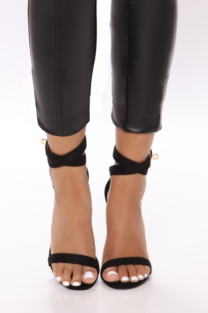 Locking You Down Heeled Sandal - Black | Fashion Nova, Shoes | Fashion Nova