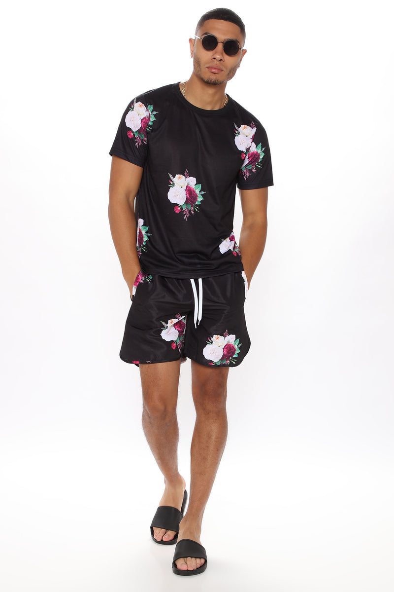 Boujee Bouqet Short Sleeve Tee - Black/combo | Fashion Nova, Mens Tees ...