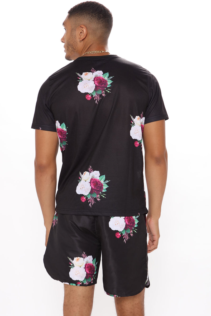 Boujee Bouqet Short Sleeve Tee - Black/combo | Fashion Nova, Mens Tees ...