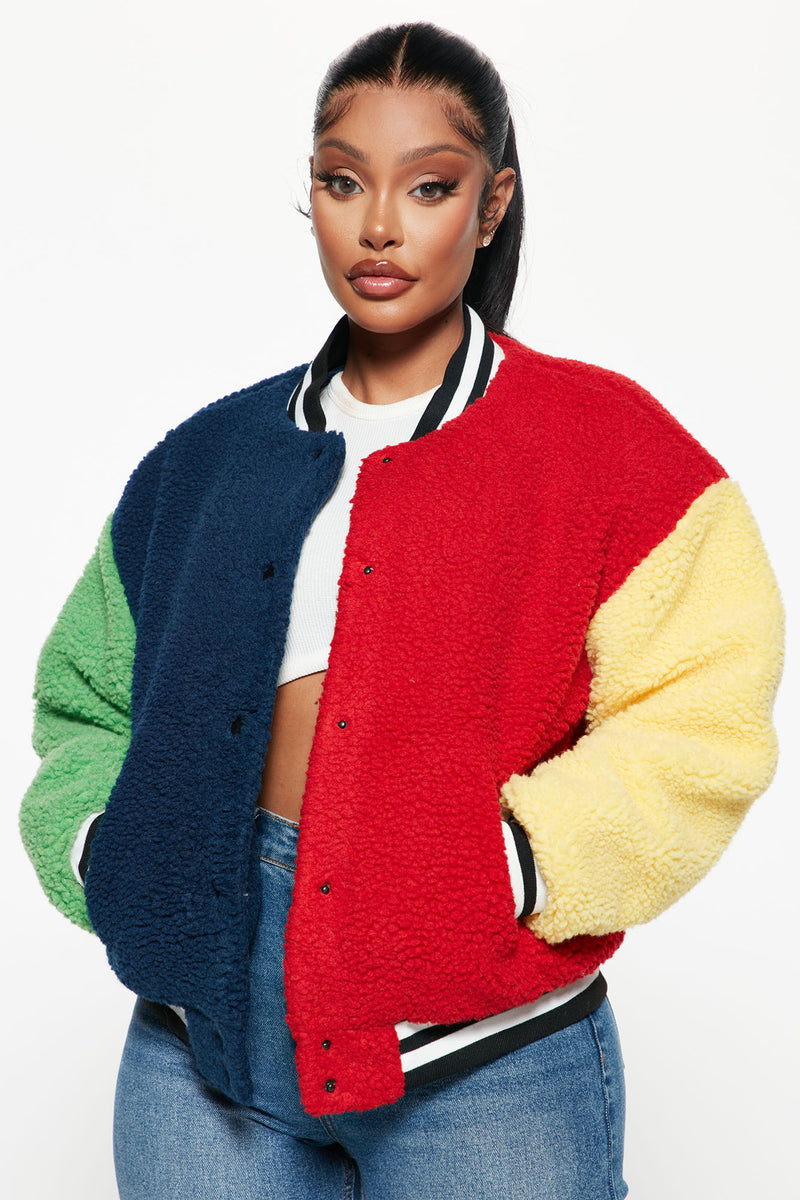 Color Blast Varsity Jacket - Multi Color | Fashion Nova, Jackets ...