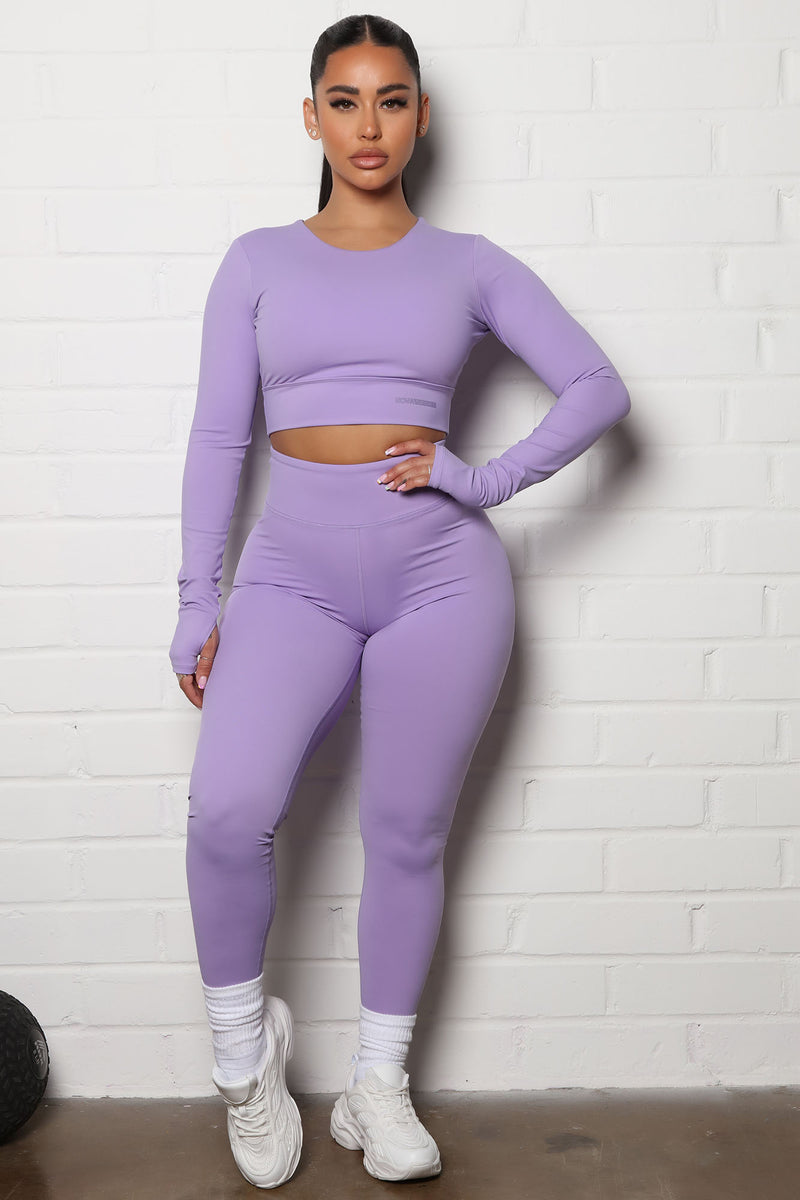 Crunch Time Active Scrunch Butt Leggings In Sculpt Tech - Lavender ...