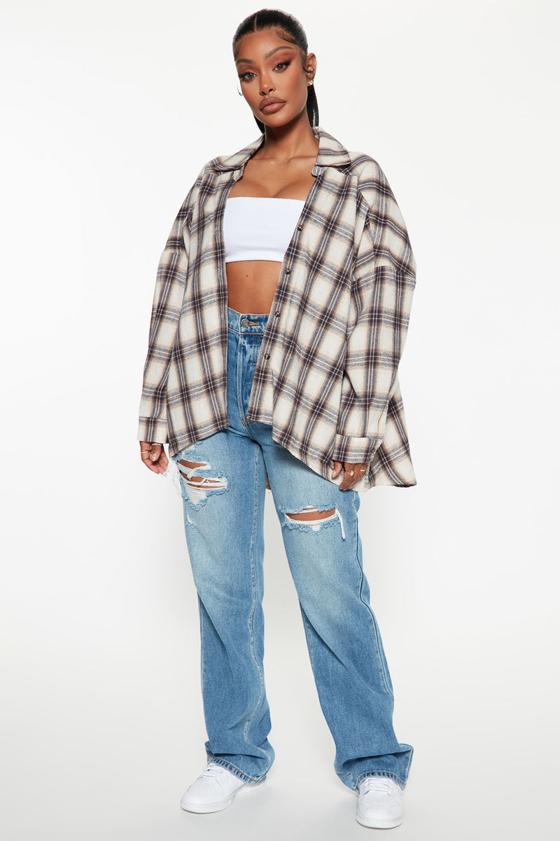 Avani Plaid Shirt - Cream/combo | Fashion Nova, Shirts & Blouses ...