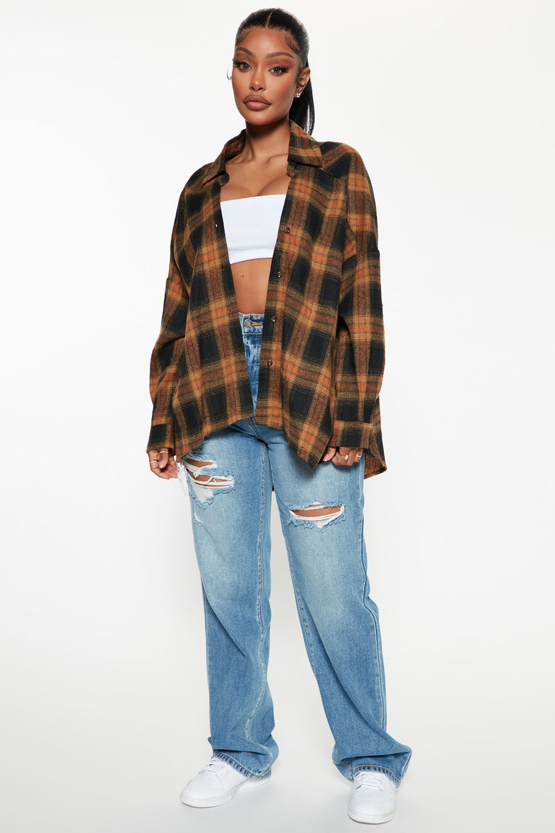 Avani Plaid Shirt - Mustard/combo | Fashion Nova, Shirts & Blouses ...