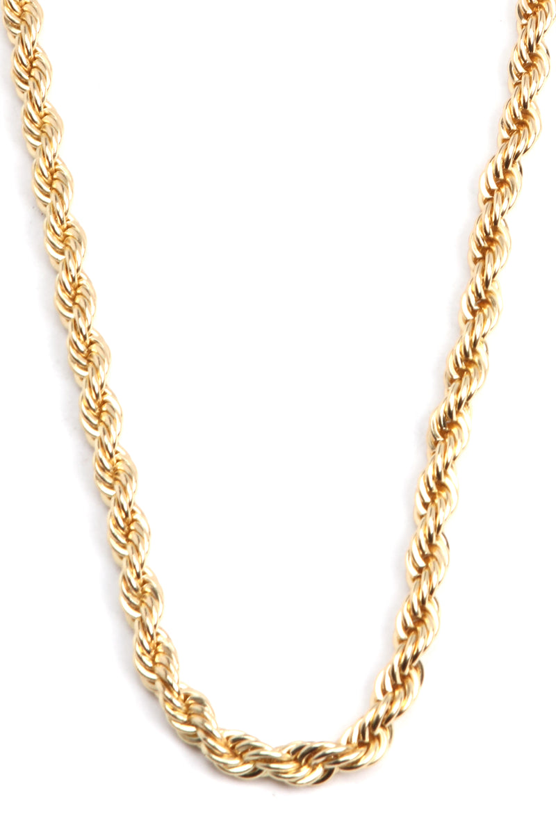Gideon Rope Chain - Gold | Fashion Nova, Mens Jewelry | Fashion Nova