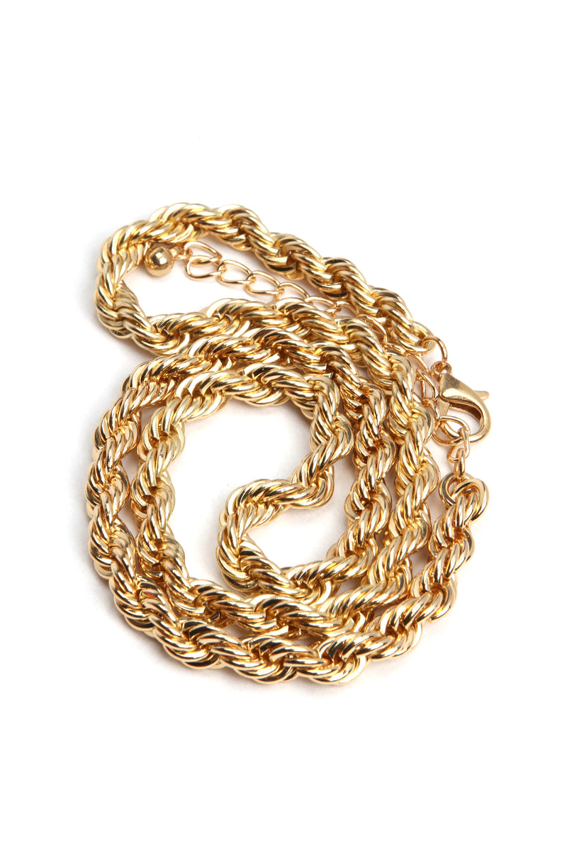 Gideon Rope Chain - Gold | Fashion Nova, Mens Jewelry | Fashion Nova