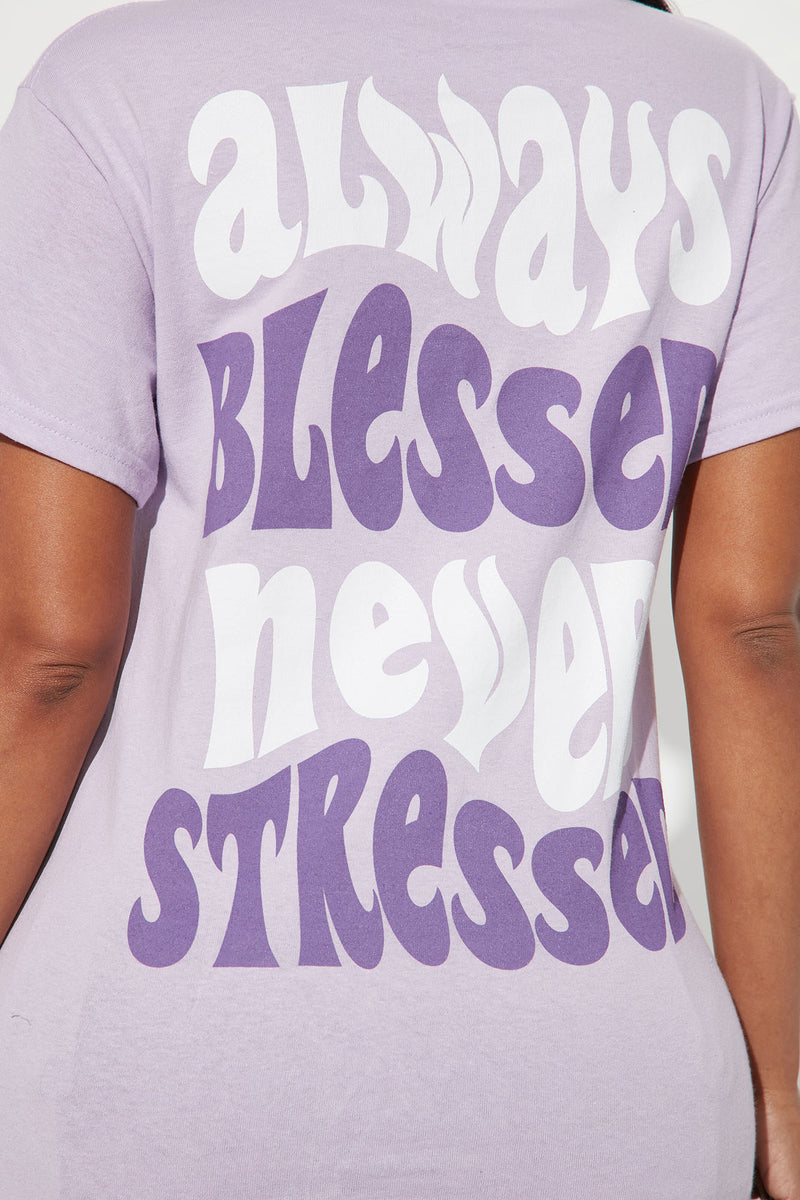 Never Stressed Always Blessed Top - Lavender | Fashion Nova, Screens ...