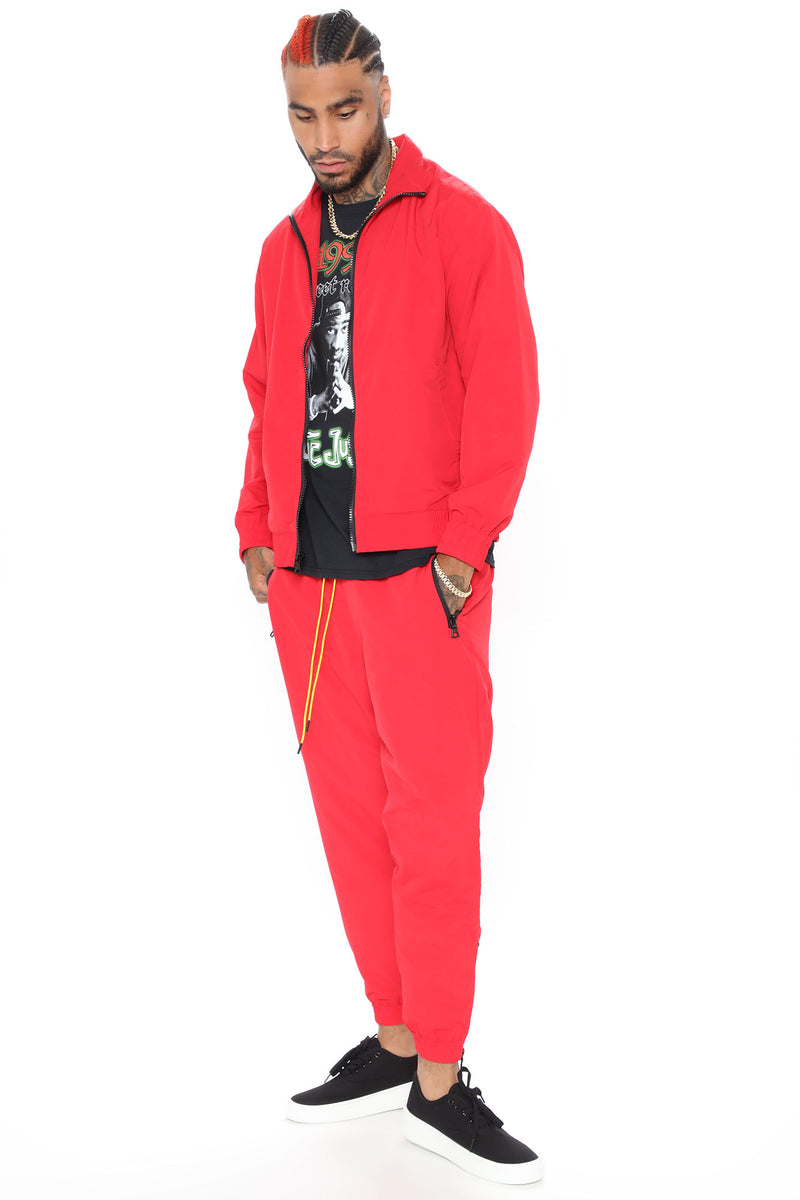 Lee Windbreaker Track Jacket - Red | Fashion Nova, Mens Jackets ...