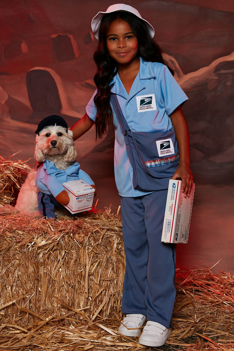Mini Mail Carrier Costume - Blue | Fashion Nova, Kids Costumes ...