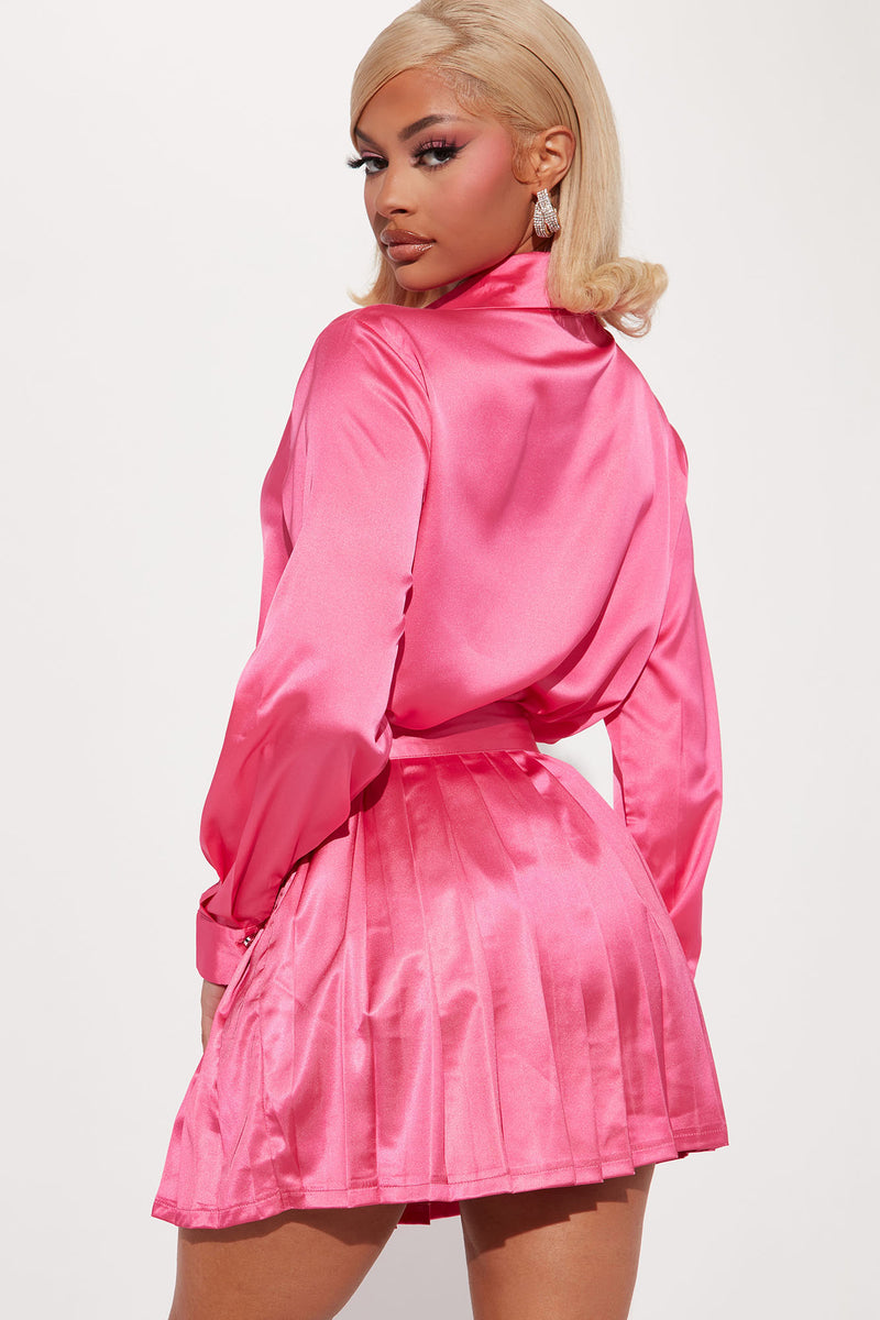 Piper Pleated Skirt Set - Pink | Fashion Nova, Matching Sets | Fashion Nova