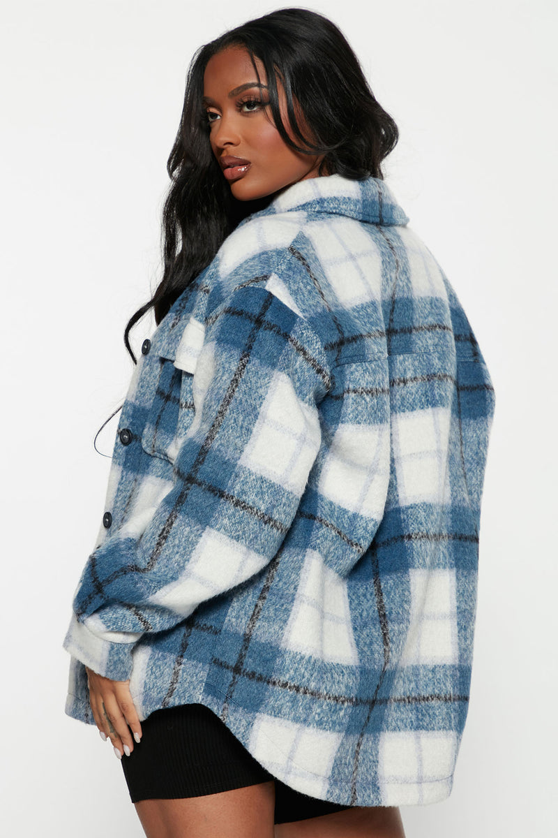 Checkin' You Out Shacket - Blue | Fashion Nova, Jackets & Coats ...