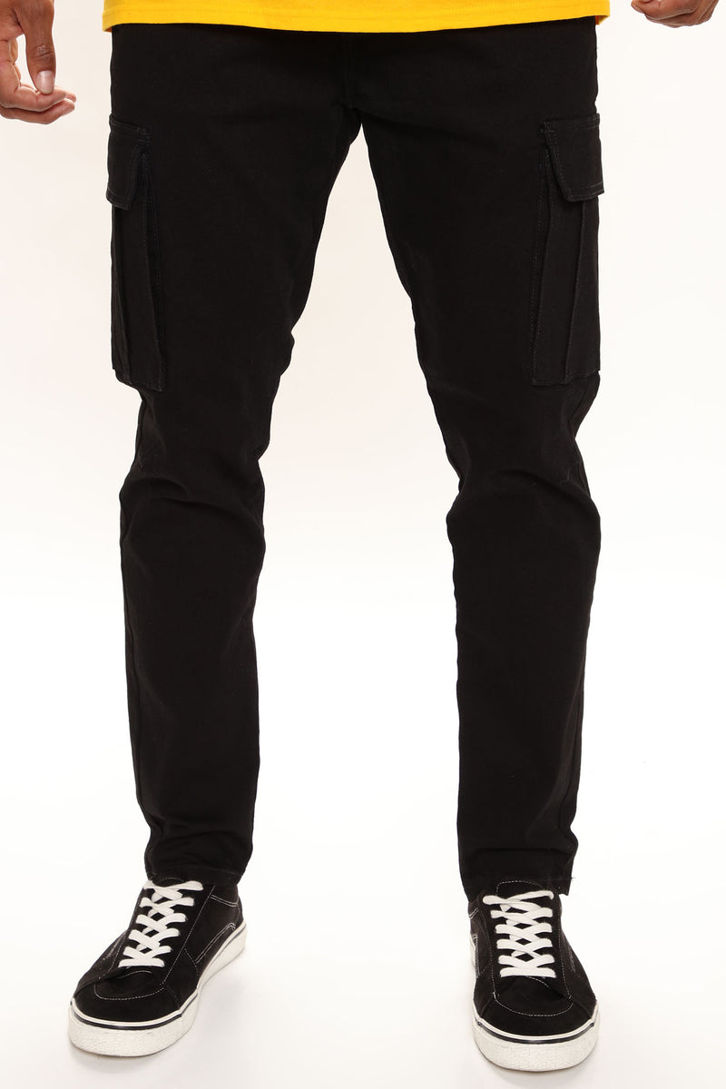 Slim Cargo Pants - Black | Fashion Nova, Mens Pants | Fashion Nova
