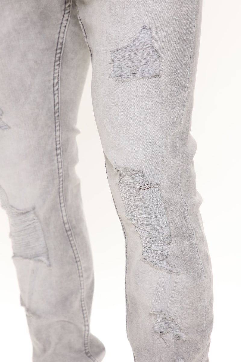 Lightly Ripped Skinny Jeans - Grey | Fashion Nova, Mens Jeans | Fashion ...