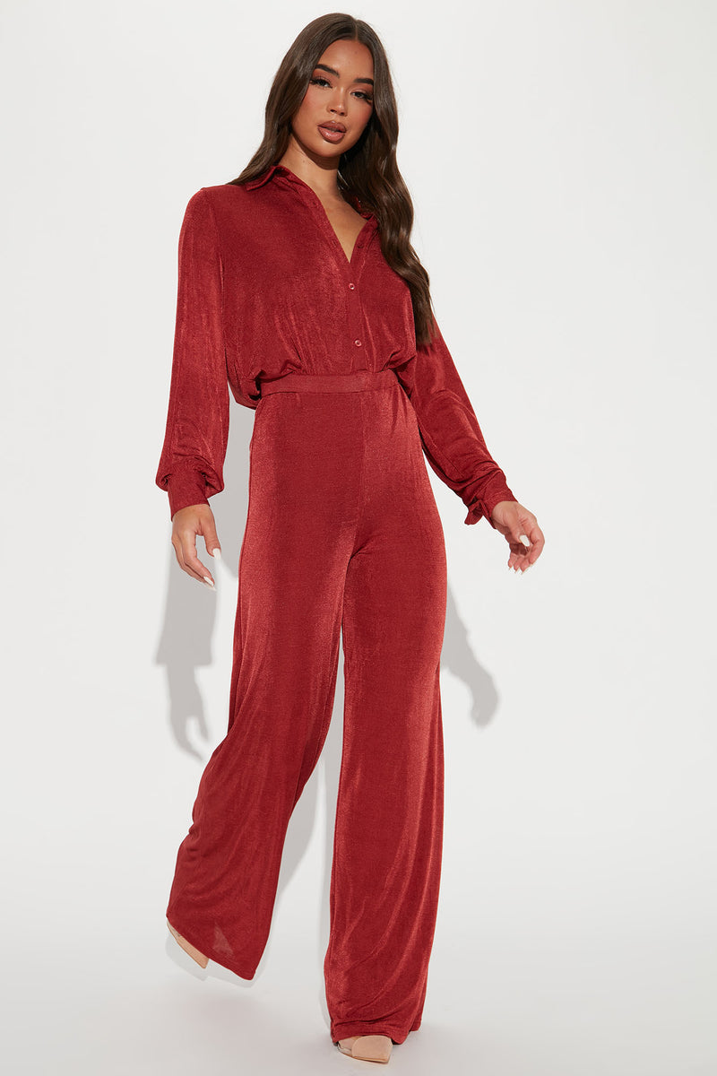 Selene Slinky Jumpsuit - Rust | Fashion Nova, Jumpsuits | Fashion Nova