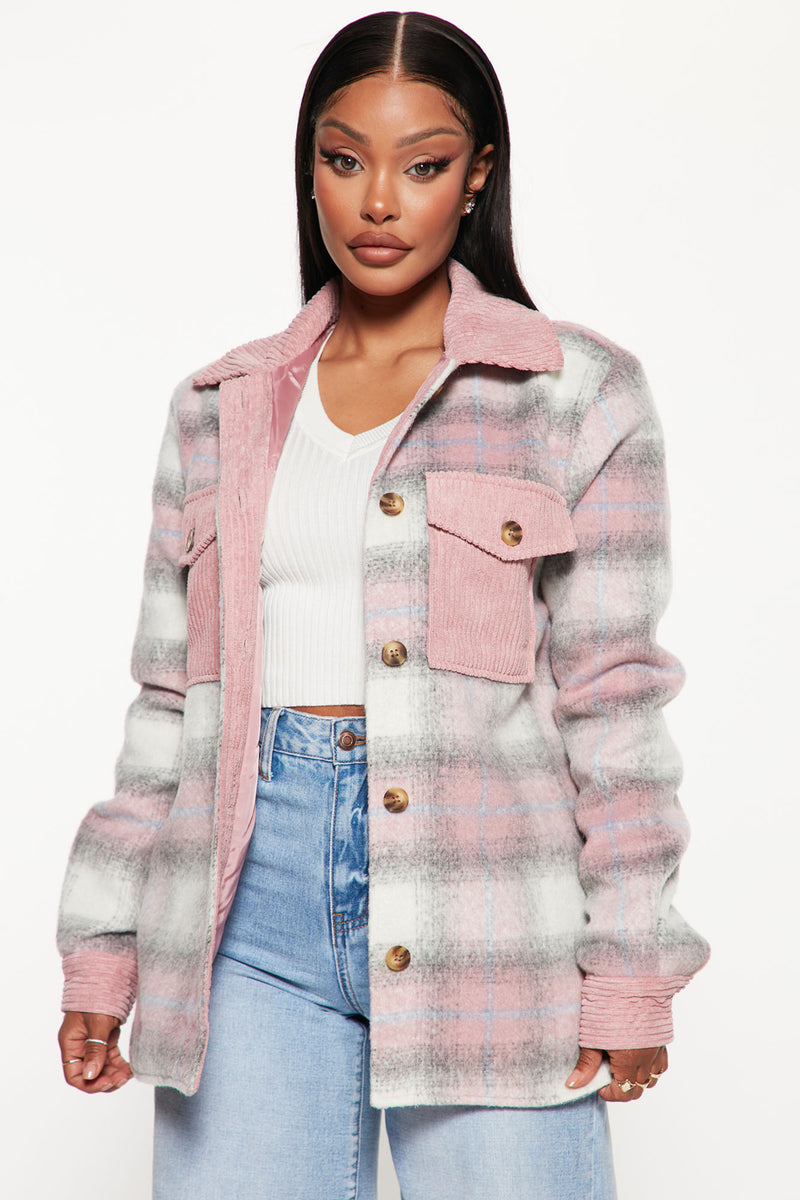 Luv Me Shacket - Pink/combo | Fashion Nova, Jackets & Coats | Fashion Nova