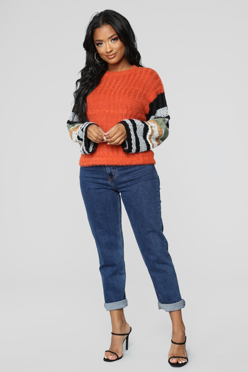 What's The Fuzz About Sweater - Rust | Fashion Nova, Sweaters | Fashion ...