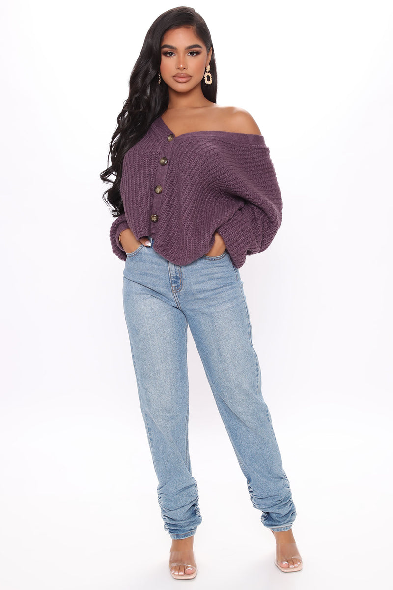 Knit Yours Oversized Cardigan - Violet | Fashion Nova, Sweaters ...